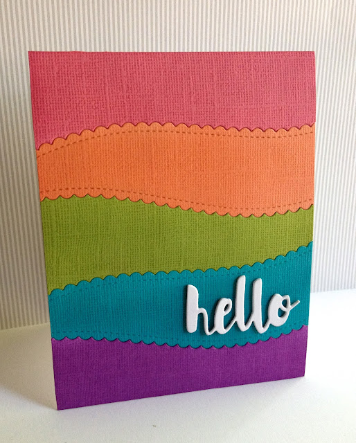 I'm in Haven: Hand Colored Paper Hello