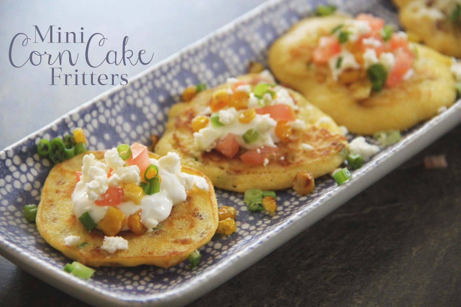 Mini Corn Cakes Fritters | Home On Oak