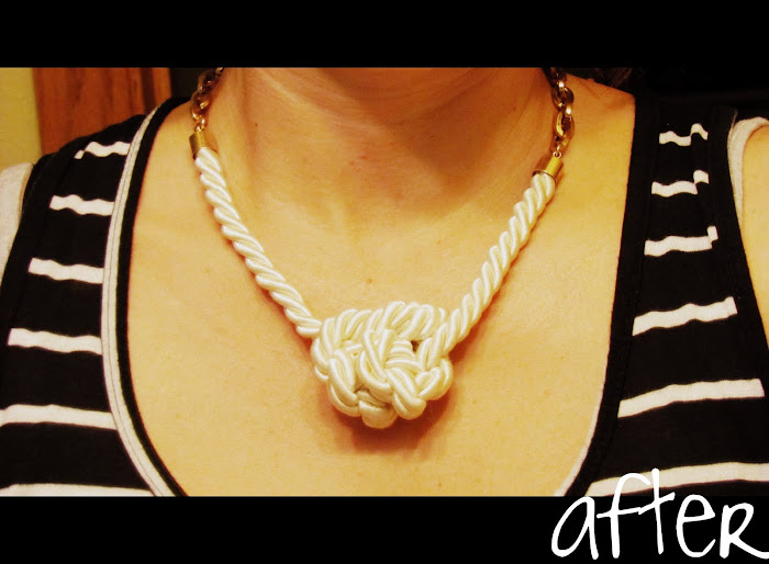 Refashion Co-op: Nautical Knot Necklace