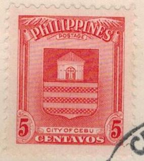 Philippine Republic Stamps : 1951 City of Cebu Coat of Arms