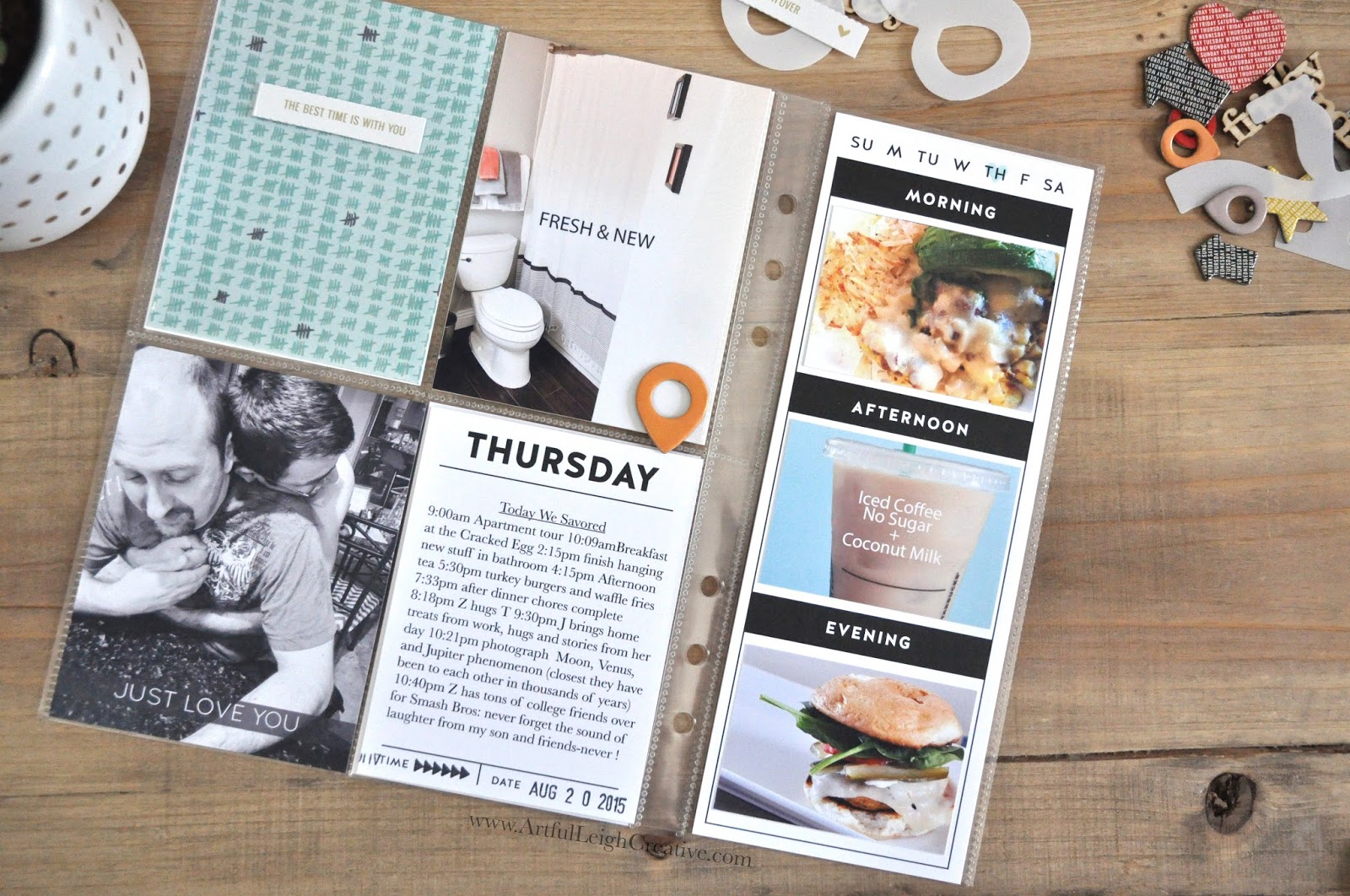 ARTFUL LEIGH: Week In The Life™ 2015 Thursday Completed Pages