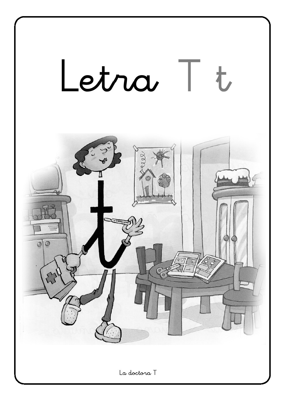 Lluvia de letras: Repasemos la letra T