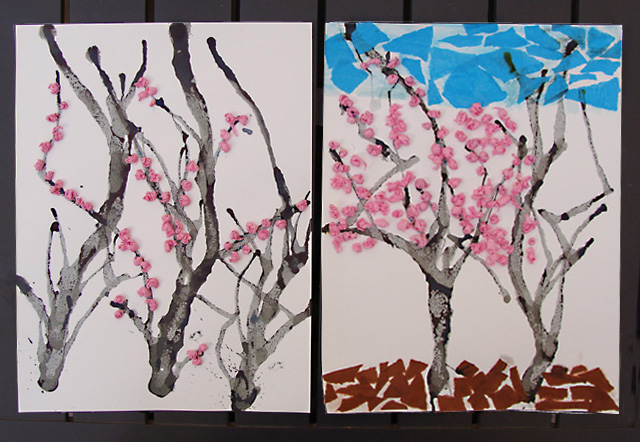 ARTipelago: Cherry Blossoms with 1st grade