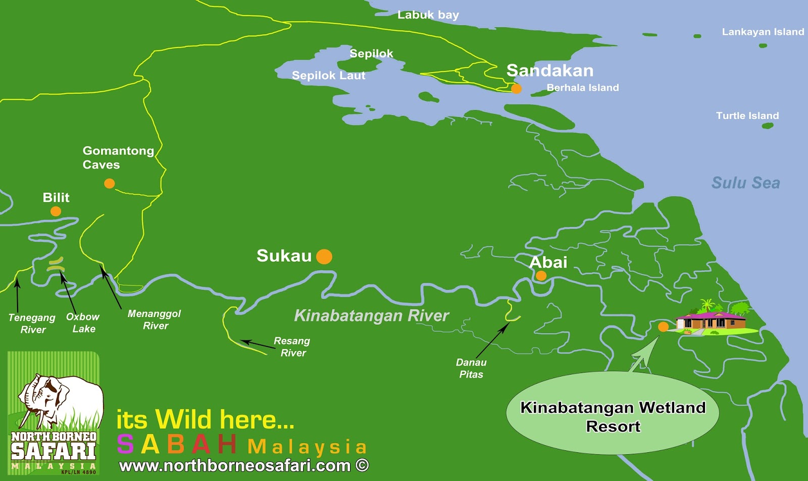 Borneo Safari: Lower Kinabatangan-Segama Wetlands, Sandakan