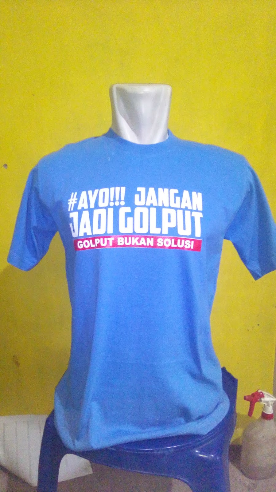 AYO JANGAN GOLPUT - F.N01 - DSCR SABLON, POLYFLEX & STICKER KARANGPANDAN