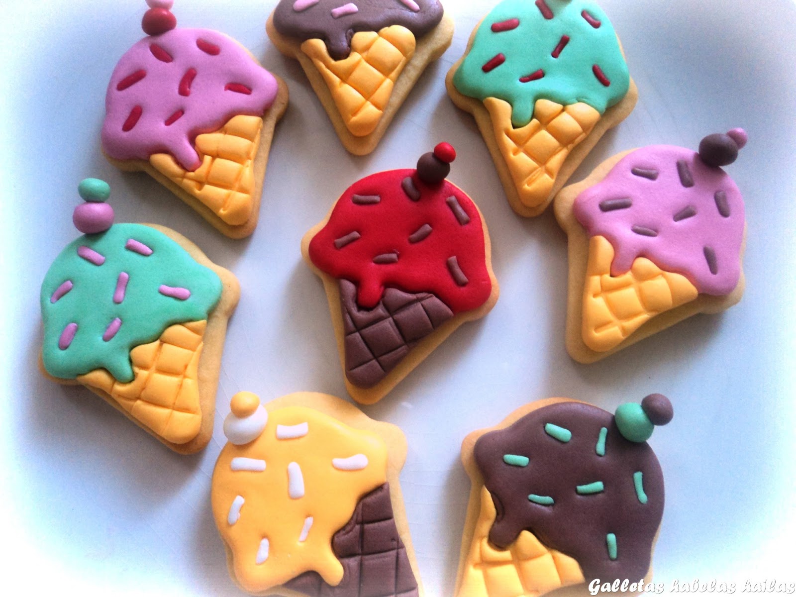 Galletas habelas hailas: Galletas mini helados de verano :)