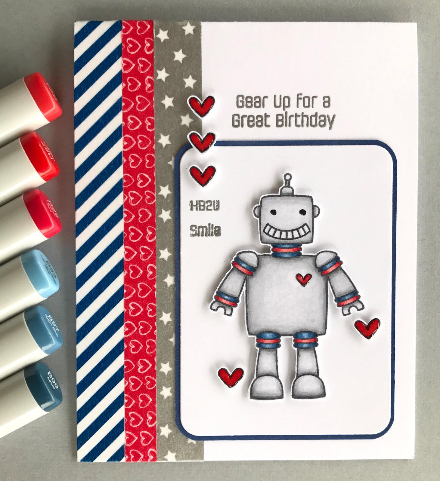 Simply me and my craft: En hel regnbue - med bare tre farger!