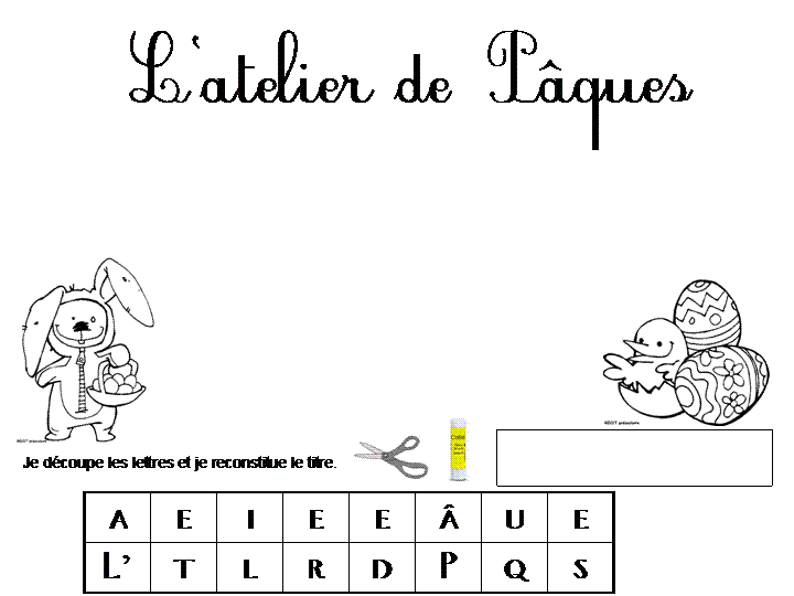 Maternelle: L’atelier de Pâques par Friederike Rave et Bruno Hächler ...
