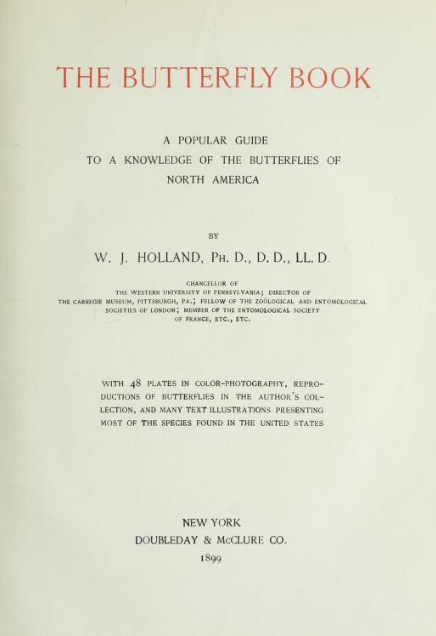 The butterfly book: a popular guide to a knowledge of the butterflies ...