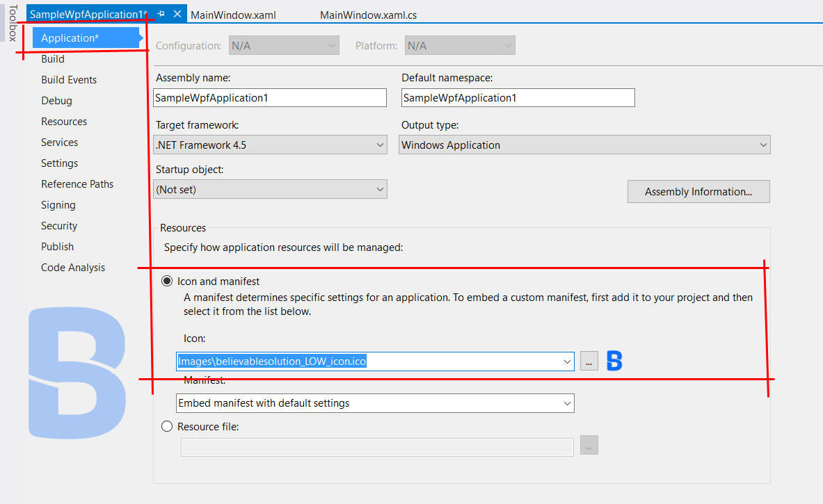 How to add an icon to a WPF application