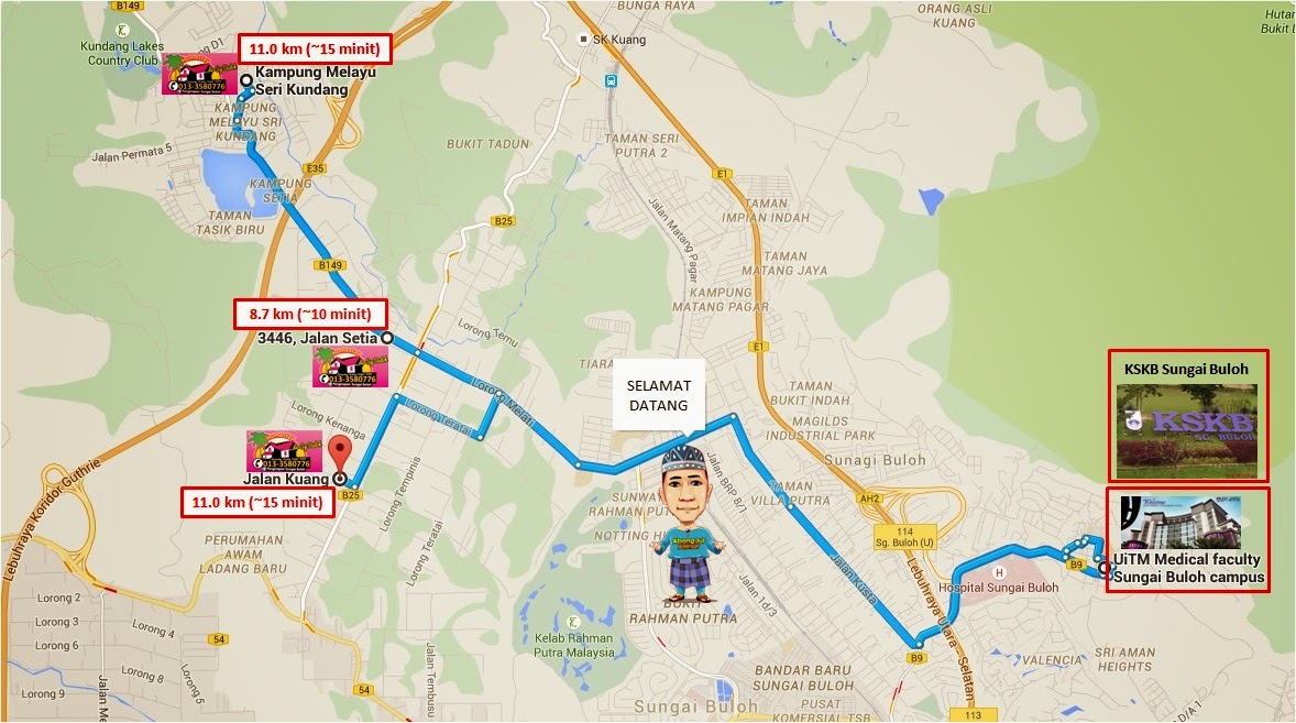 Homestay De Sungai Buloh: HOMESTAY BERDEKATAN UITM SUNGAI BULOH & KSKB ...