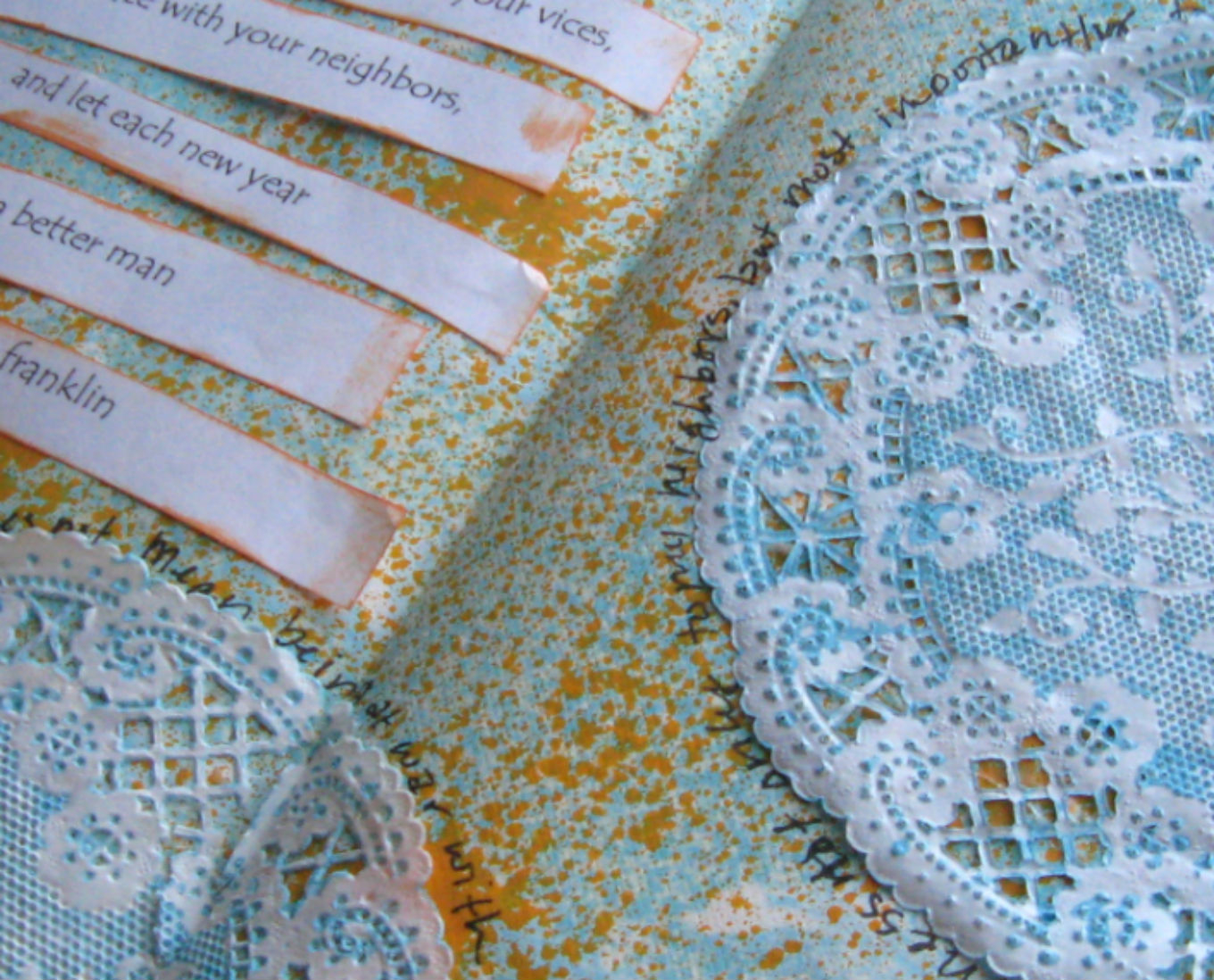 Savor This Moment: Paint Spraying in my Art Journal tutorial