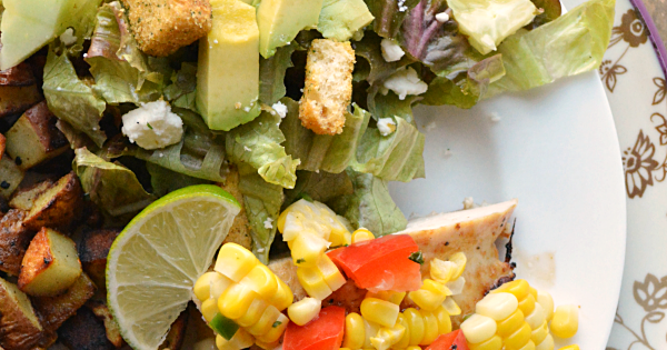 Garlic-Lime Chicken with Corn Relish