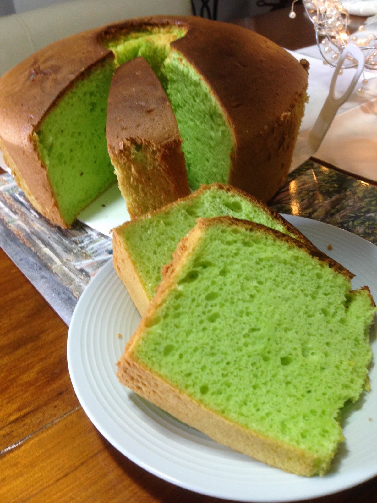 Lee & Hock Lai's Kitchen: Pandan Chiffon Gluten Free Cake #glutenfree # ...