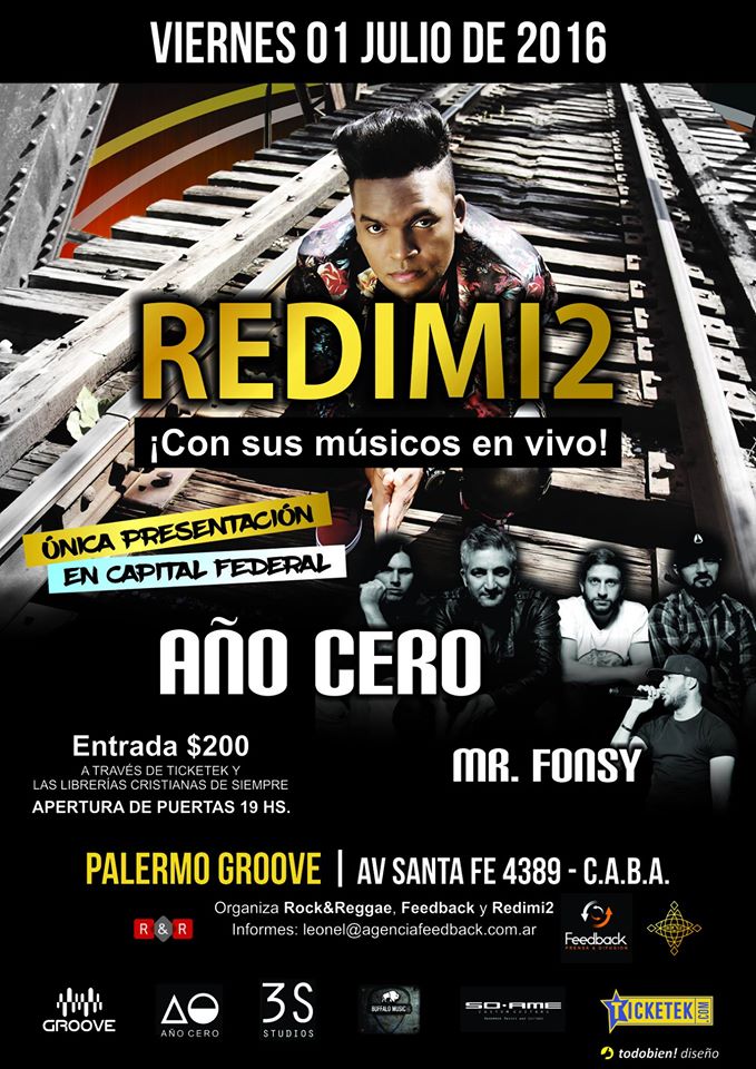 Redimi2 en Buenos Aires, Argentina | 01 Julio 2016 - EyC Cristianos ...