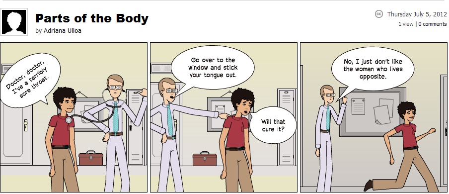 Learn And Practise With Parts Of The Body : Comics