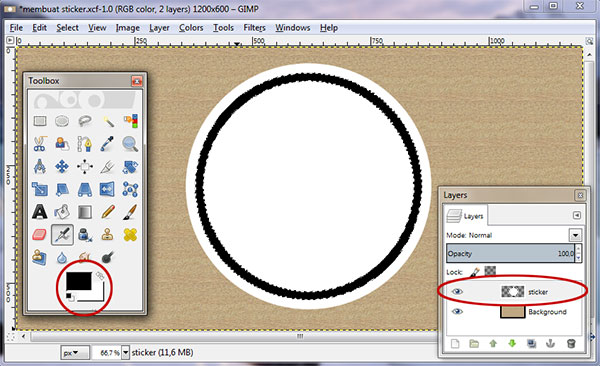 PhotoEffect: Creating sticker with GIMP