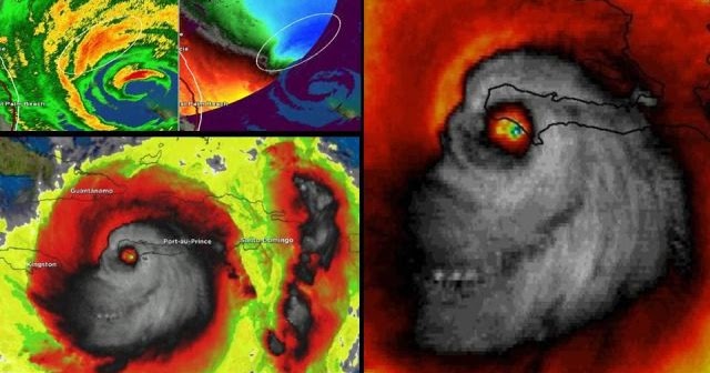The Scary Skull Of Hurricane Matthew