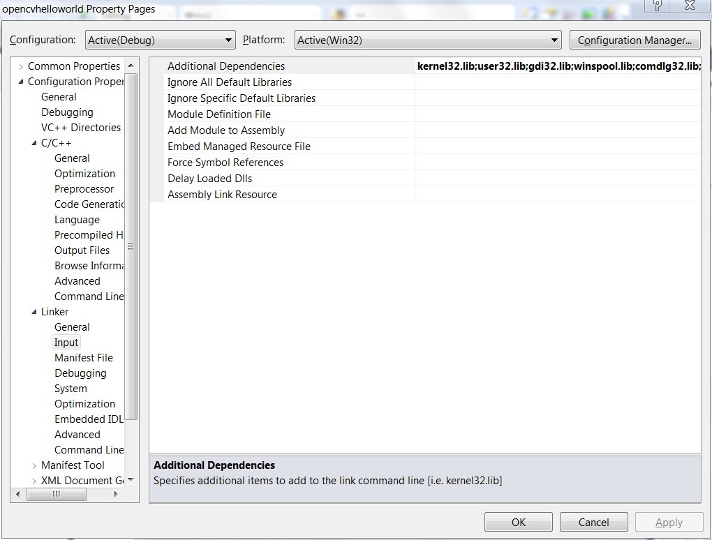 Yu's Coding Garden : How to start practicing OpenCV on VC++? Configurations of the VC++ project ...
