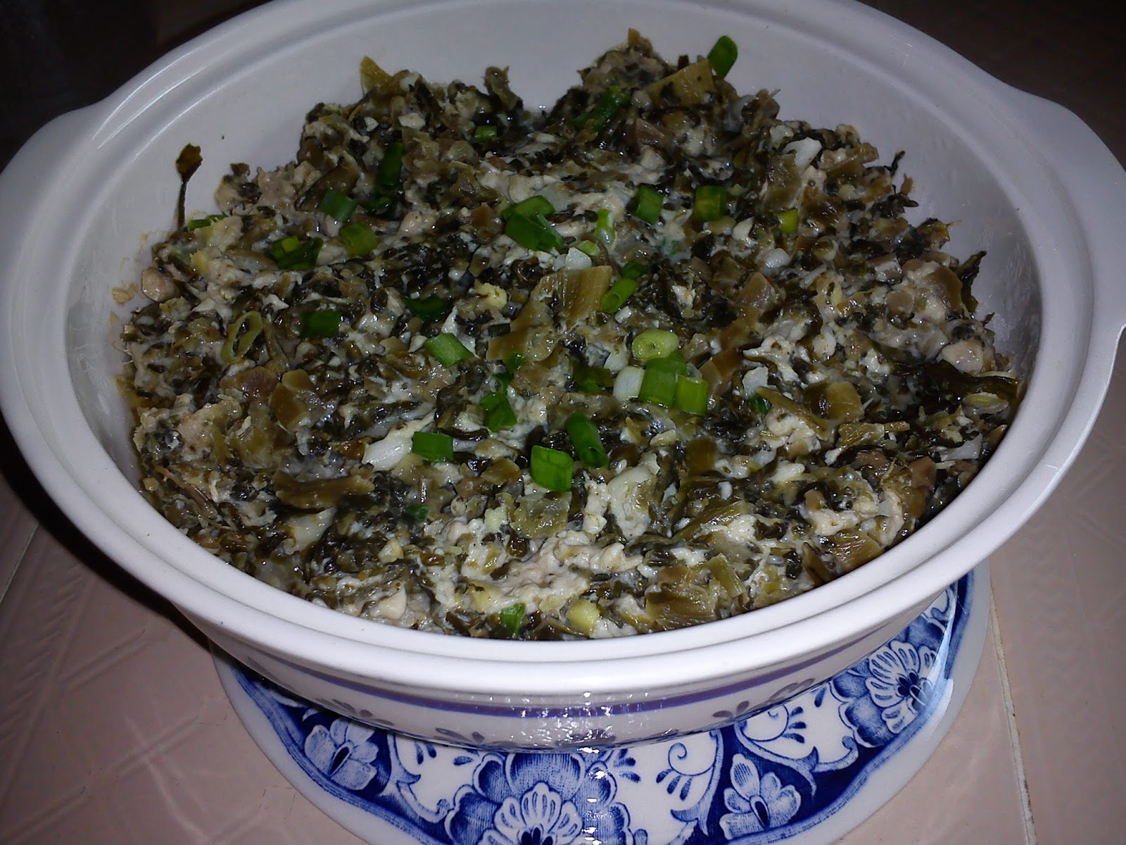 Cooking Pleasure: STEAMED PORK WITH MEI CAI