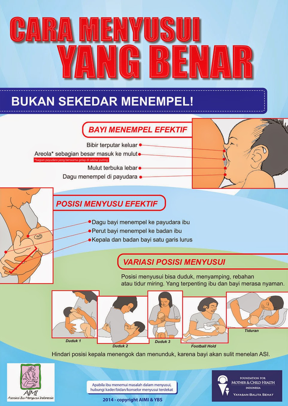 Poster Cara Menyusui Yang Benar