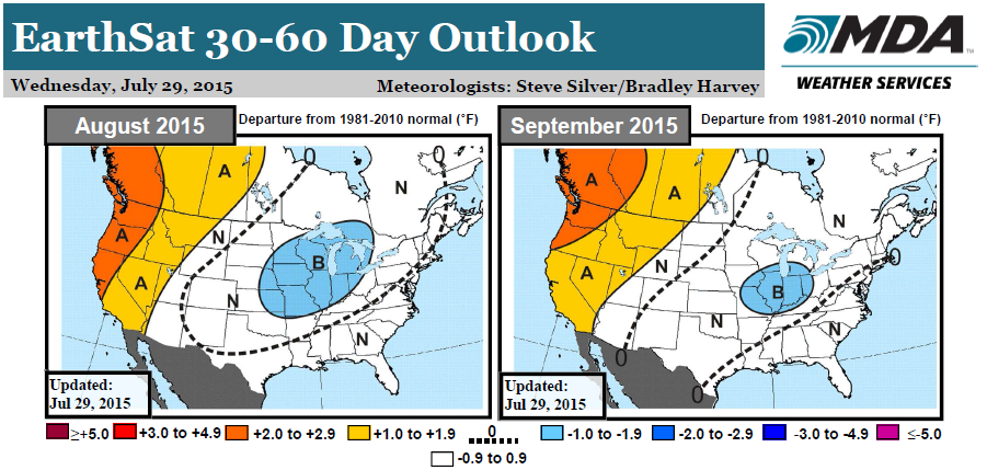 Natural Gas Corner: Updated 30 and 60 Day Longer Range Weather ...