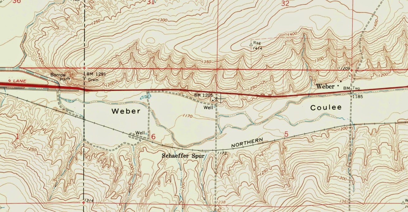 Big Bend Railroad History: 1967 Schaeffer Topo Map
