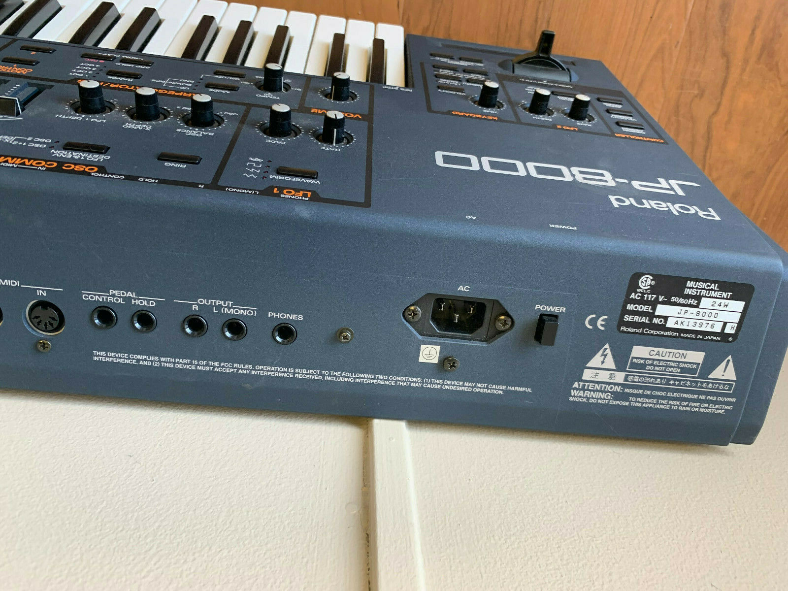 MATRIXSYNTH: ROLAND JP-8000 ANALOG MODELING SYNTHESIZER SN AK13976
