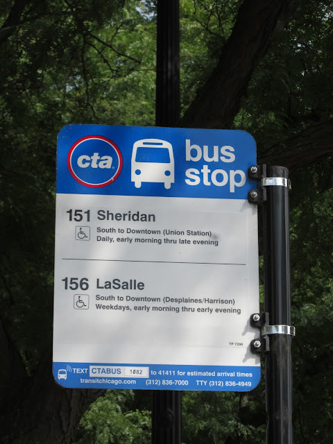Eddie's Rail Fan Page: A Chicago Transit Authority bus stop sign on ...