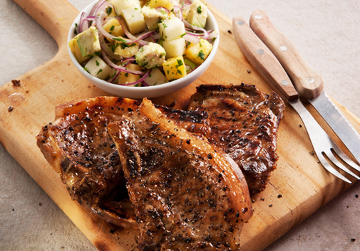 In en om die huis: GEBRAAIDE VARK TJOP MET VRUGTE SAMBAL