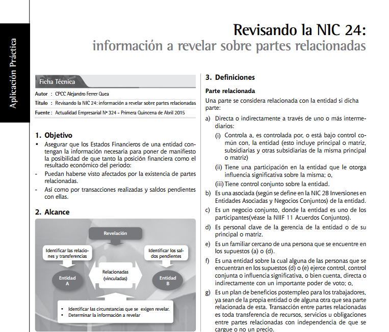 ACTUALIDAD EMPRESARIAL CONTABLE: Revisando la NIC 24: información a ...
