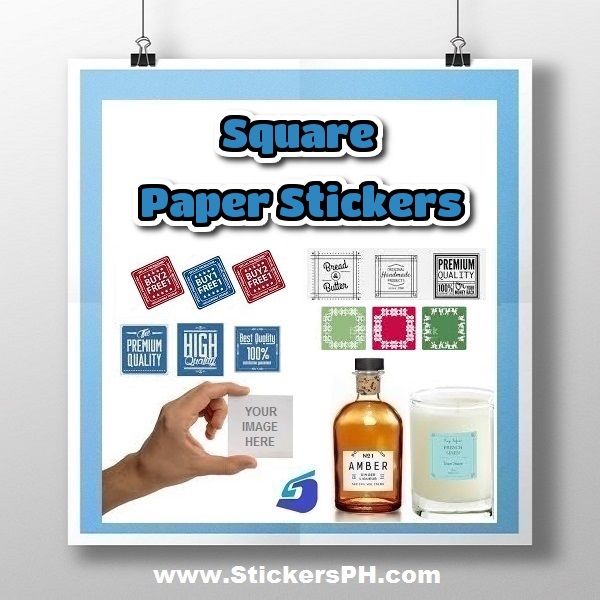 Square Paper Sticker Labels - StickersPH.com Philippines