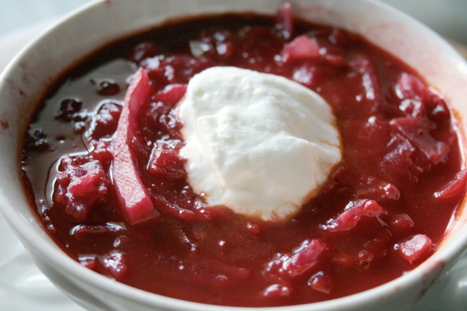 Julie Surprise: Ukrainian Red Borsh Recipe