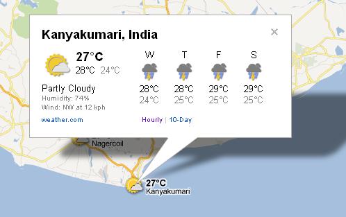 Google Map Now adds Weather Forecasts |Wanted in Life