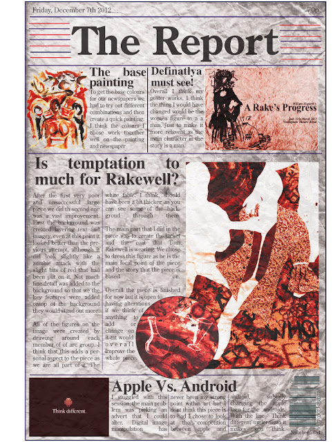 ChloeRoche: Finished newspaper cover