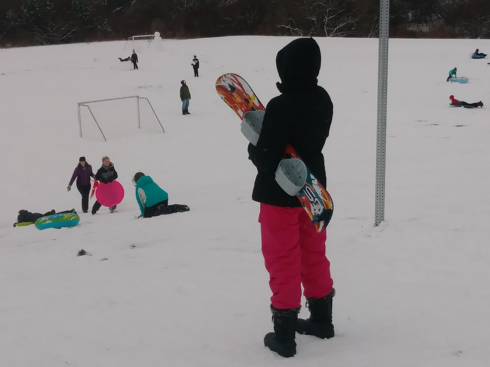 Cranberry County: Sledding At Halifax Elementary School