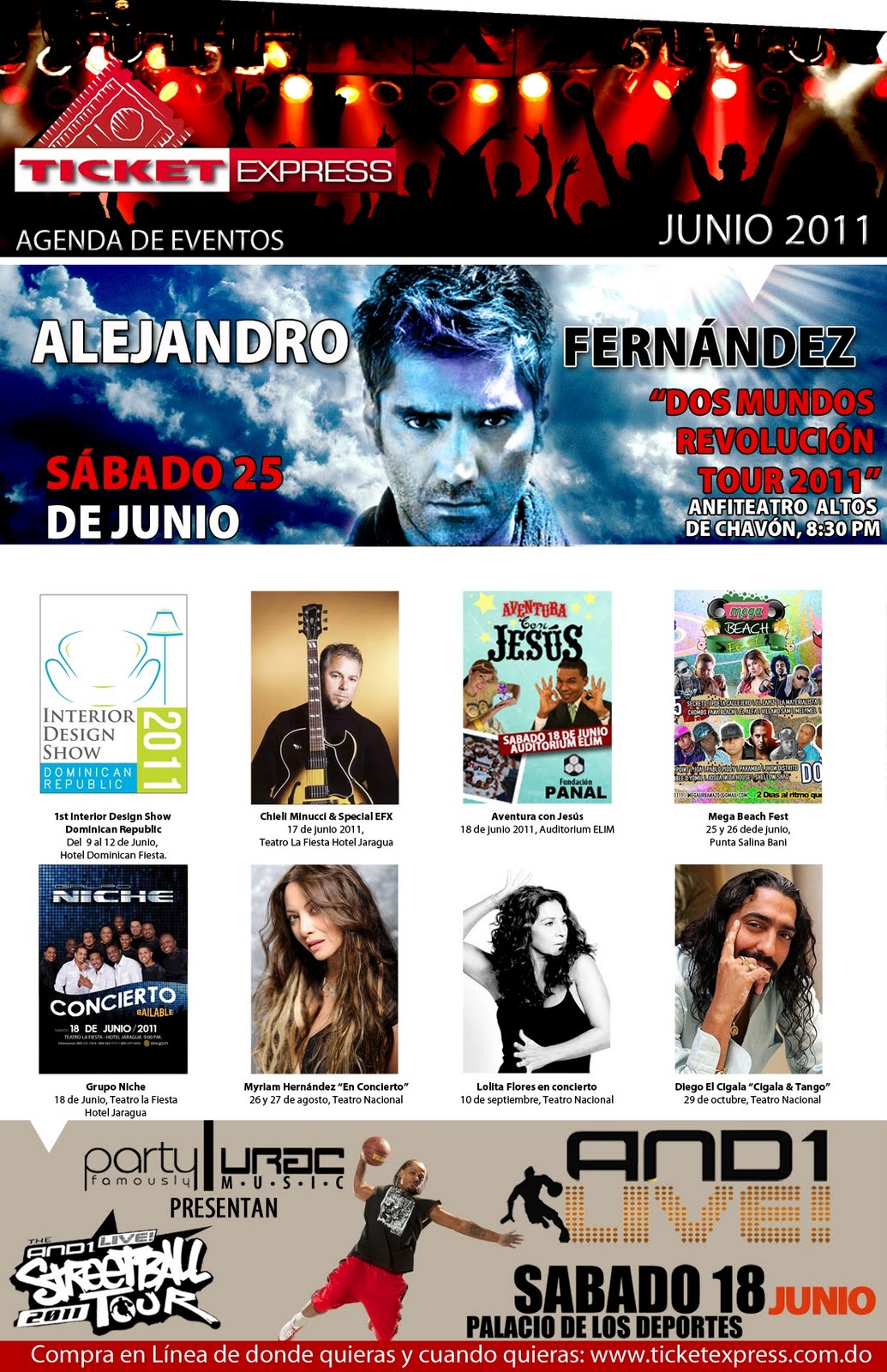 Agenda de Eventos de Ticket Express - Actividades Artisticas