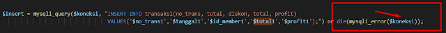 Cara mengatasi error Warning: mysqli_error() expects exactly 1 parameter, 0 given in PHP - Hakko ...