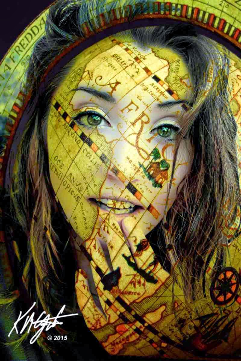 gatzkART!: "African Map - Woman's Portrait" Corel