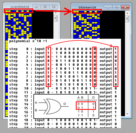 scrambling and descrambling | diario SWL I-56578 Antonio