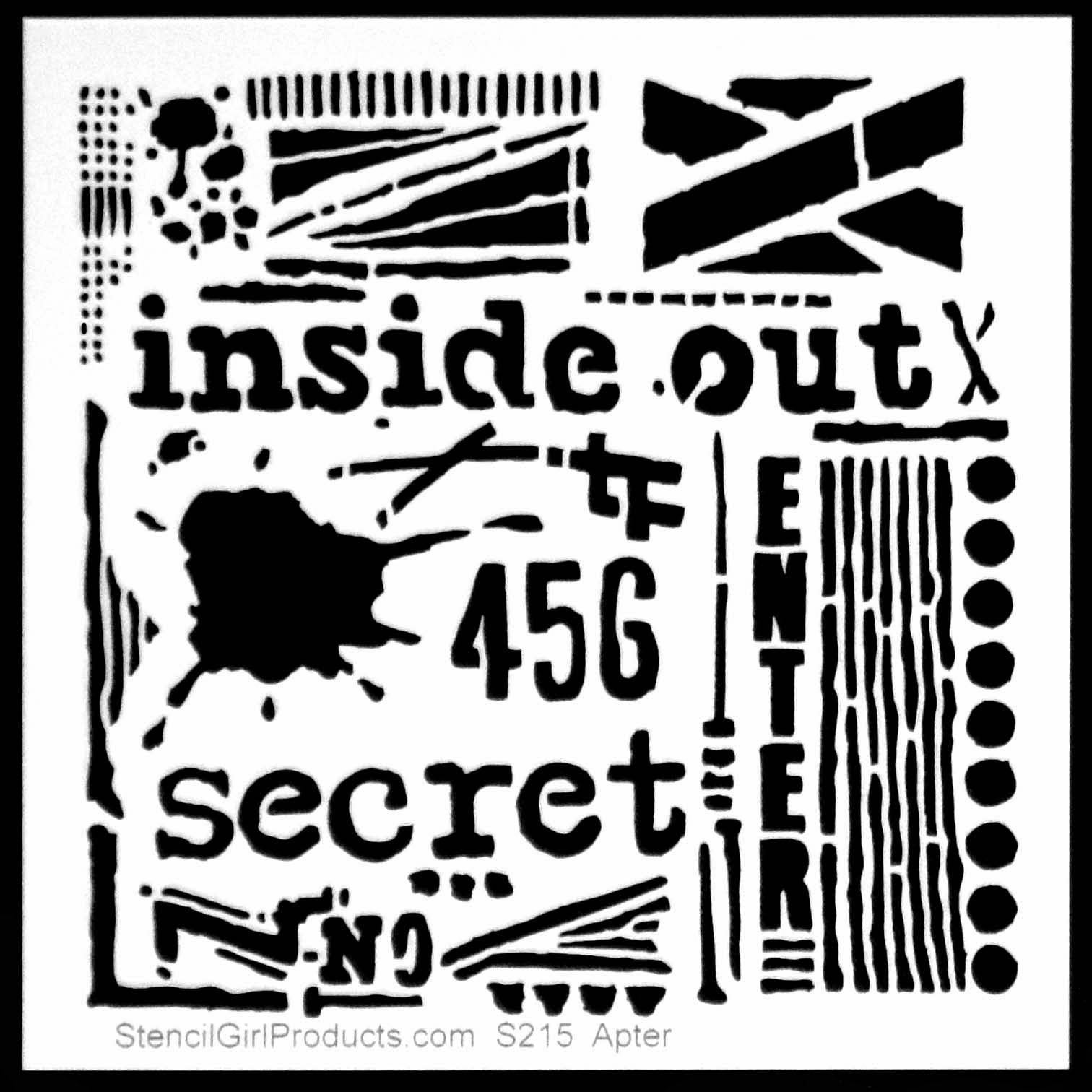 The Altered Page: Stencil Reveal and Giveaway!