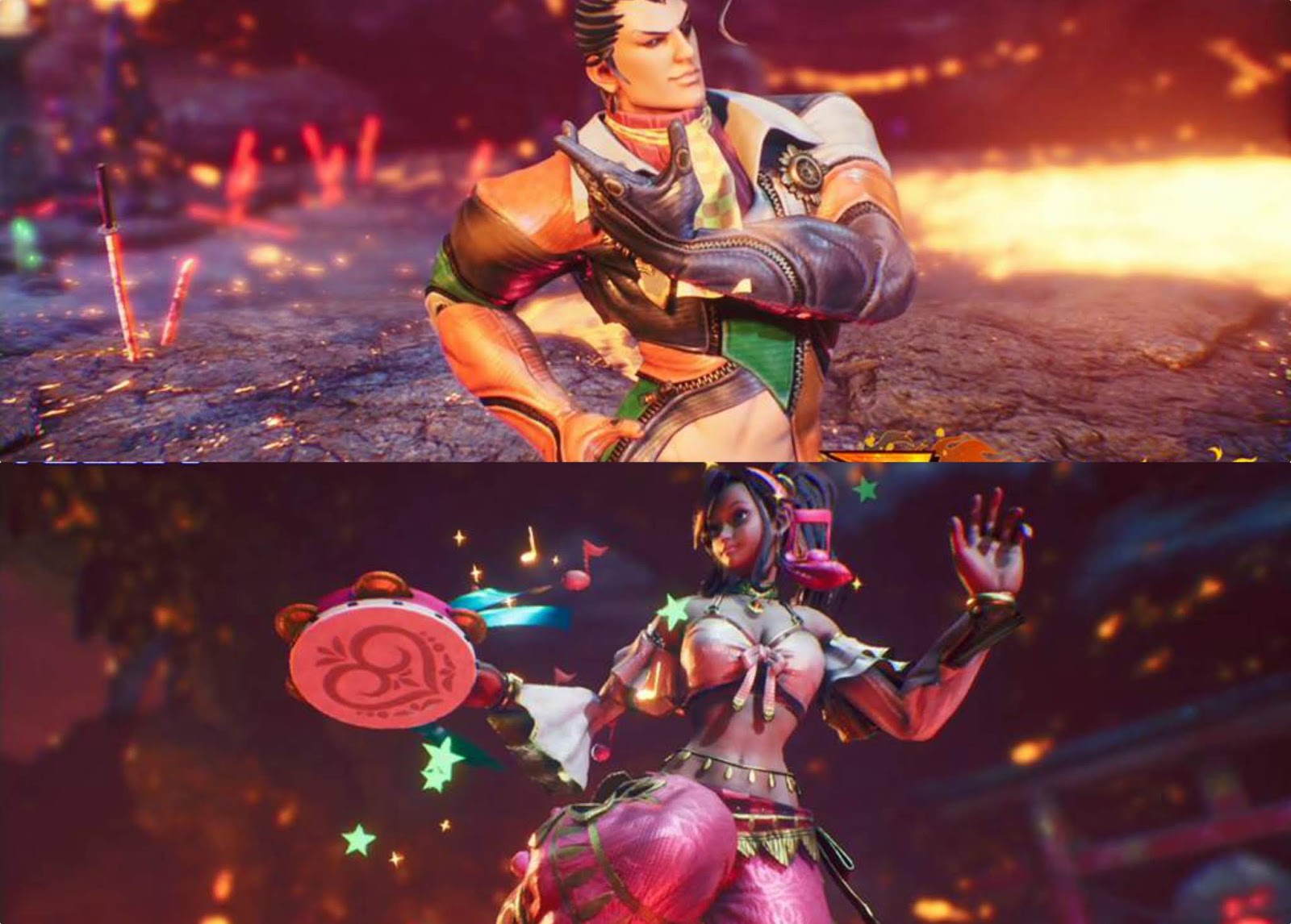 Vulcano Rosso & Pullum Purna Revealed As Free DLC For Fighting EX Layer ...