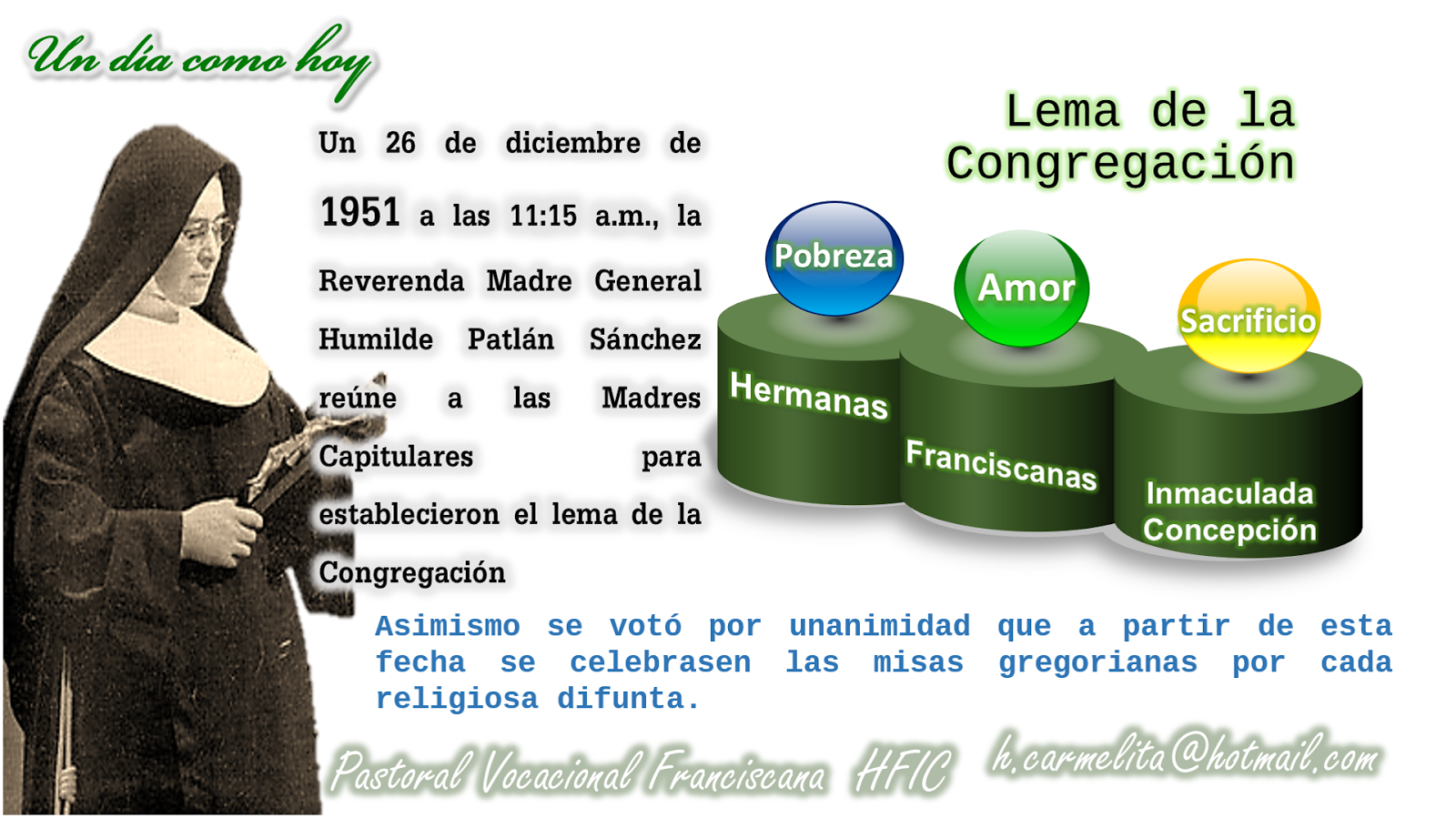 Pastoral Vocacional Franciscana: Gotas de Historia HFIC