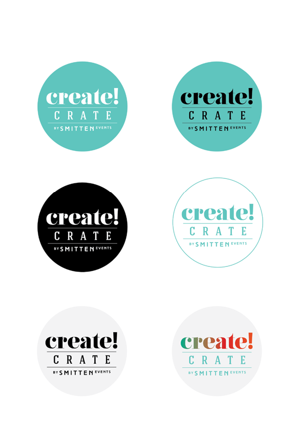 Logo Design - create! crate by Smitten Events - norococo