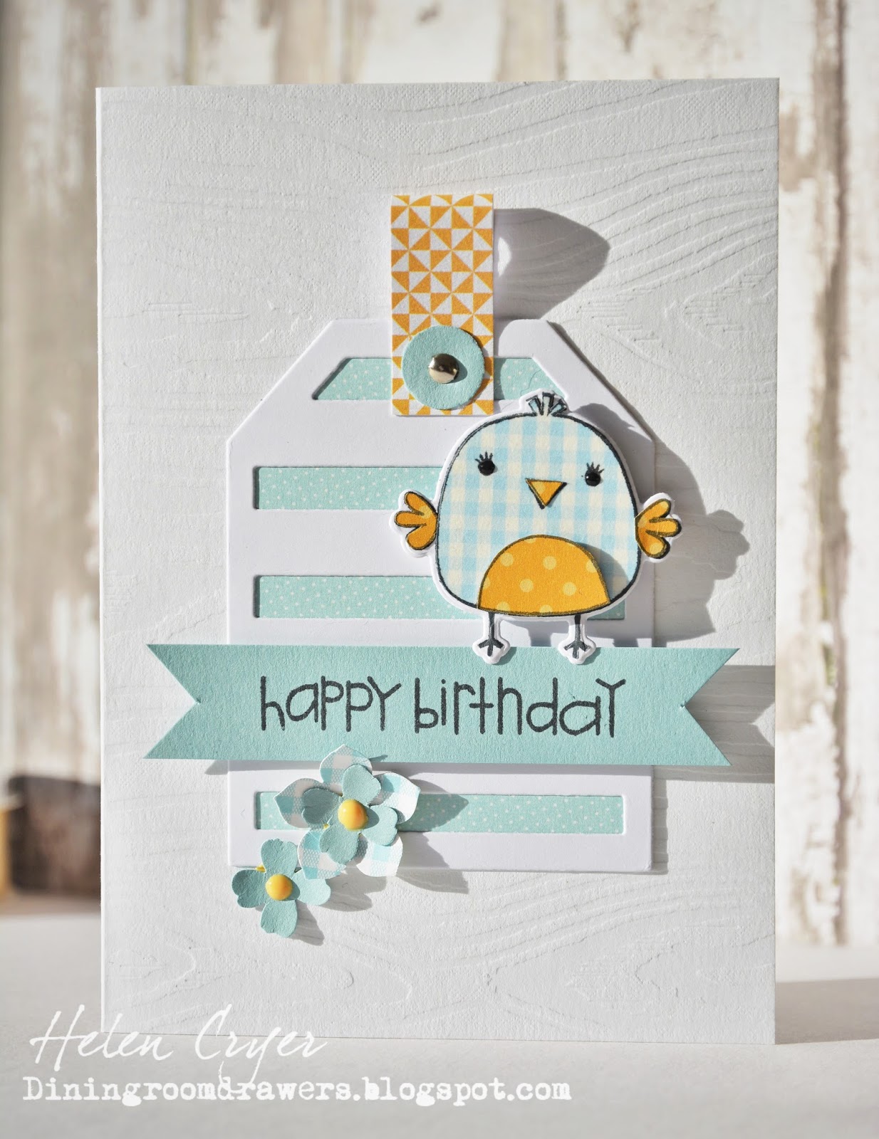 The Dining Room Drawers: Reverse Confetti Bird Cards