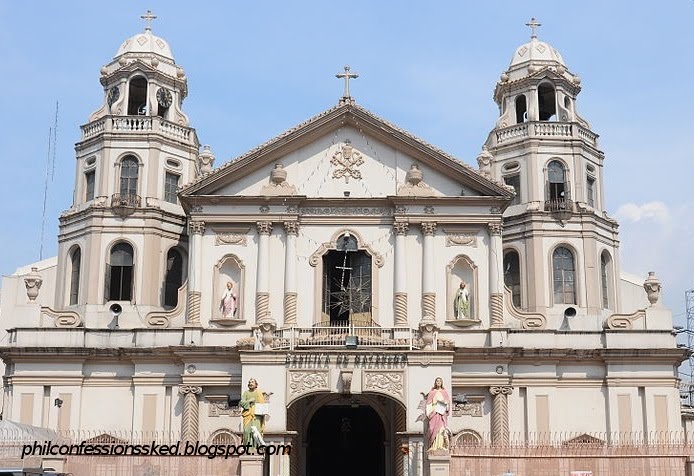 Philippine Confessions Schedule: Quiapo Church/Parish of St. John the ...