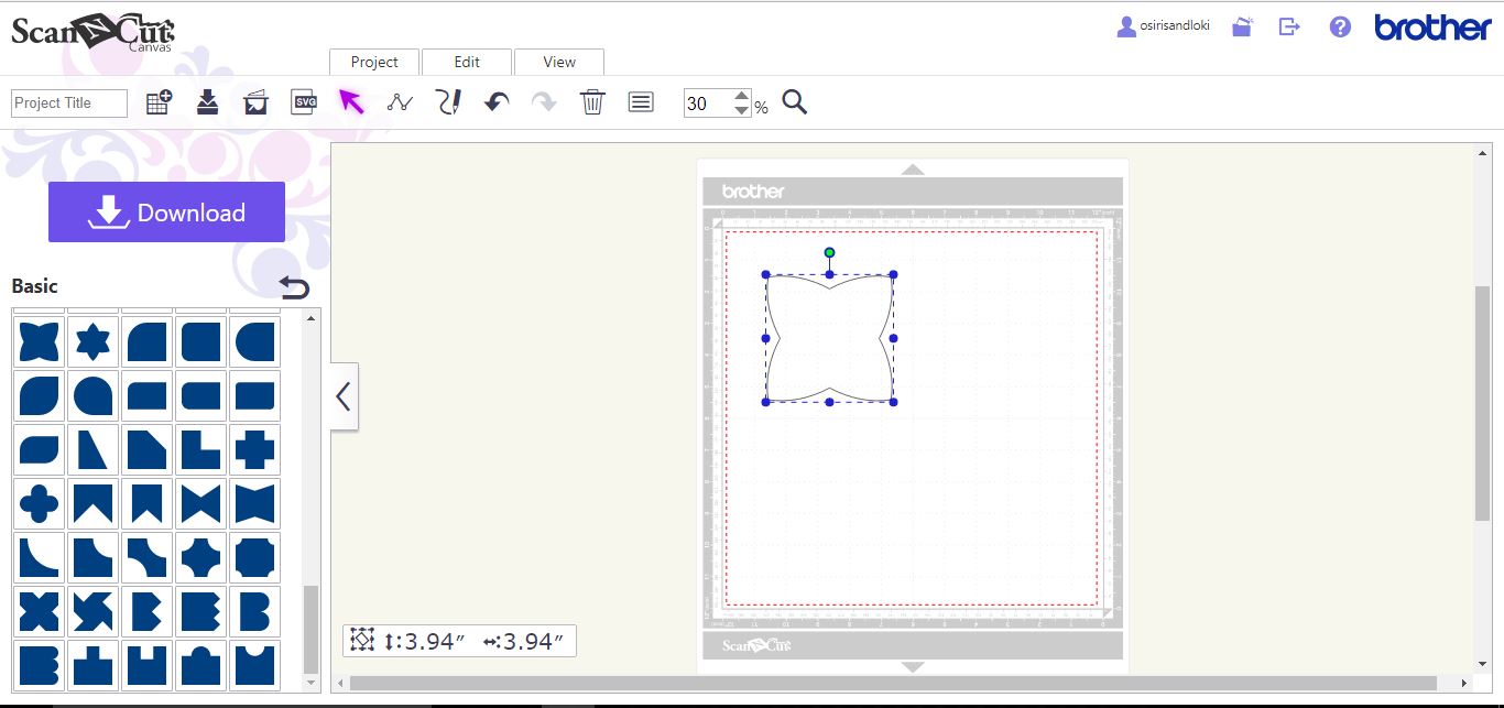 How to make a simple and detailed stencil in Brother Scan and Cut ...