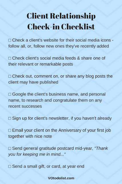 Start Using This Today: Client Relationship Check-in Checklist ⋆ Work ...