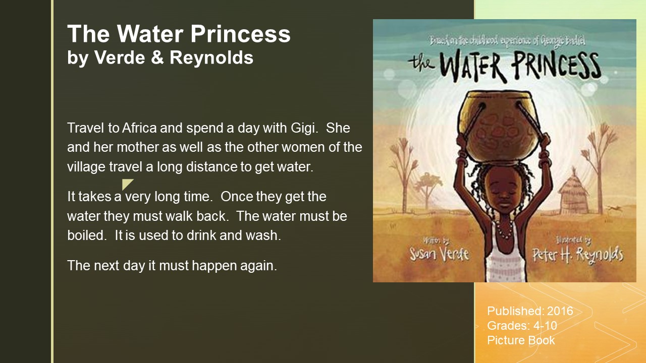 Young Adult Reading Machine: The Water Princess by Verde & Reynolds