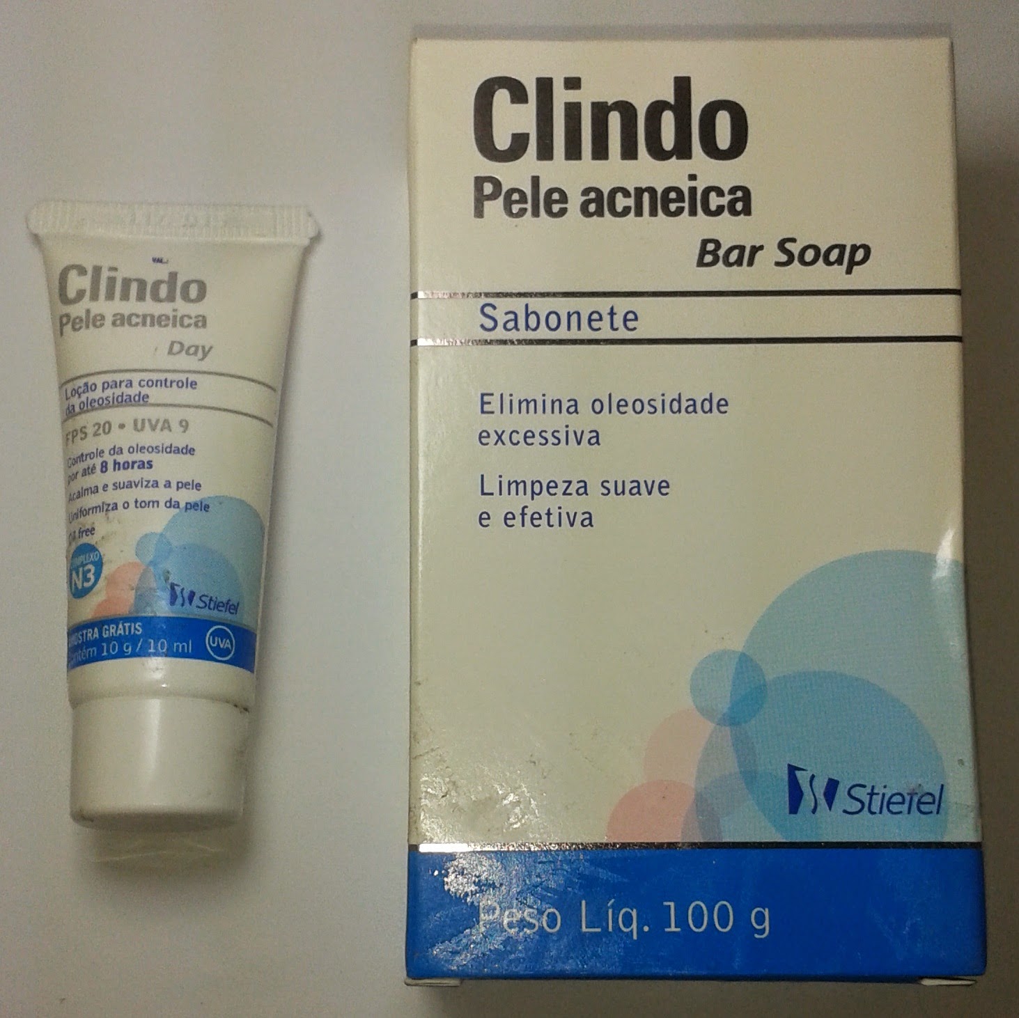 Miniaturas de Cosméticos e Amenities: Clindo pele acneica FPS 20 UVA 9 ...